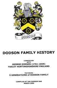 Dodson Family History(2005) | Dodson Family Tree